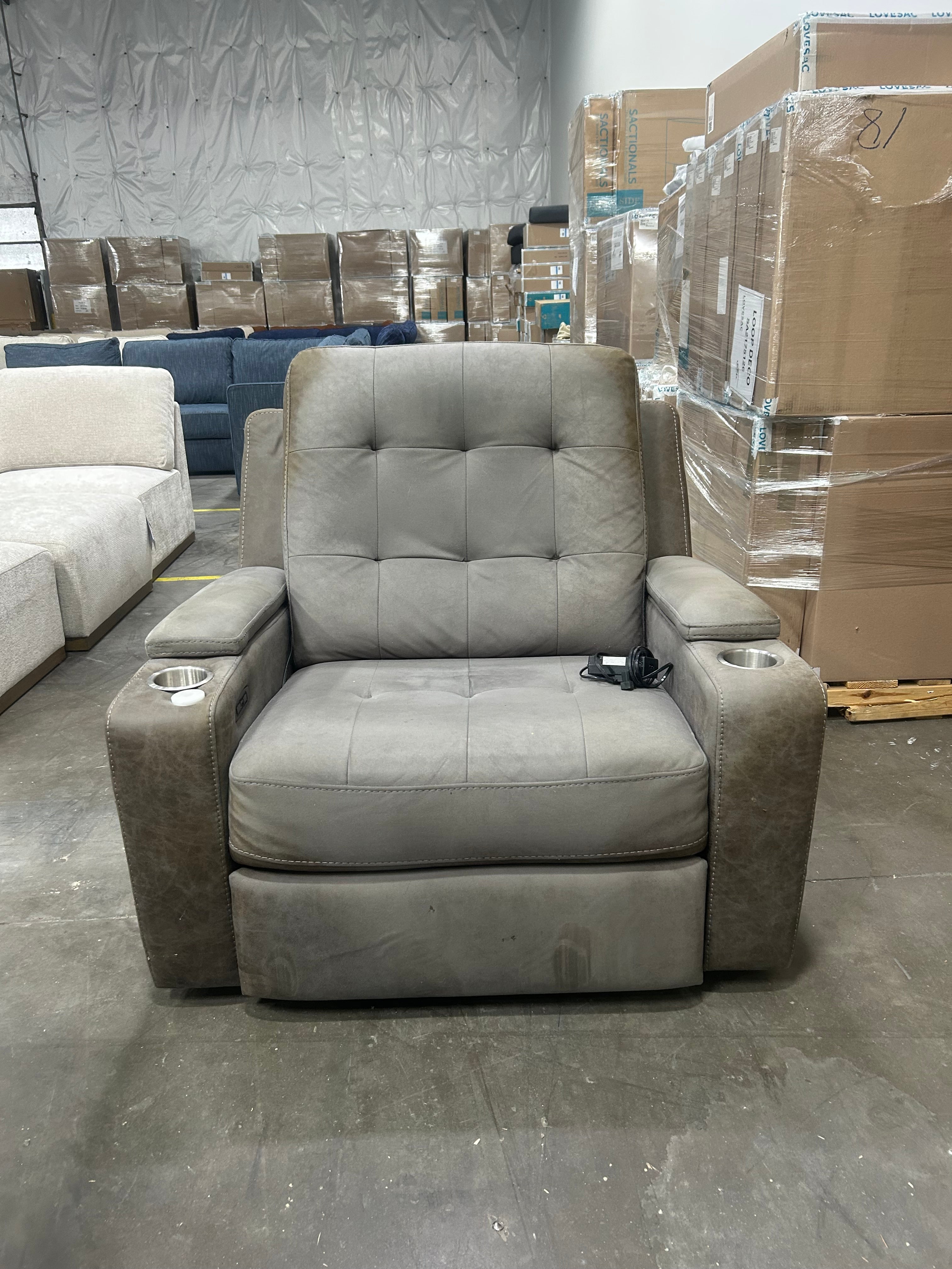 Cambrell Fabric Power Recliner – Instant Offer Furniture